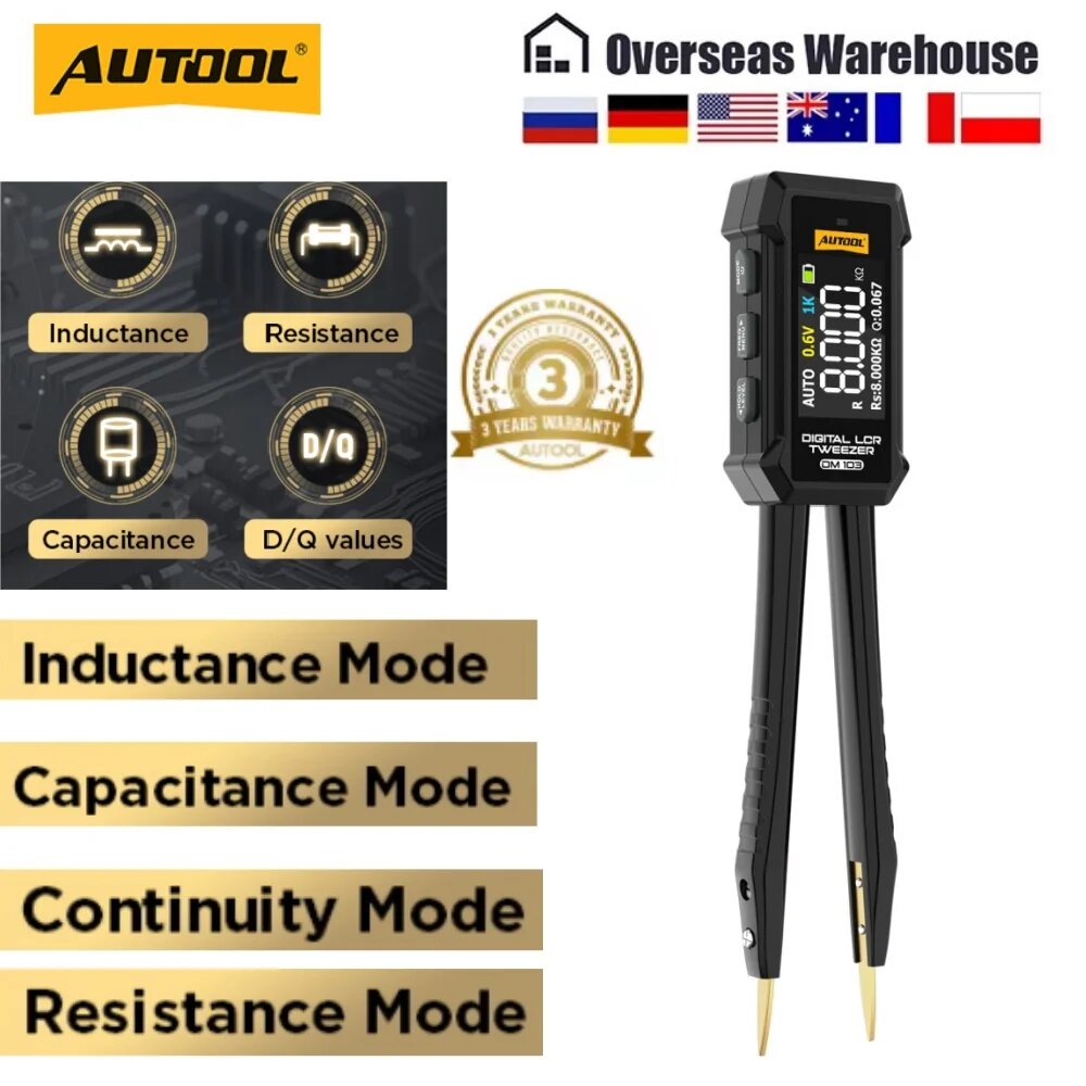 AUTOOL DM103 LER Пинцет-тестер