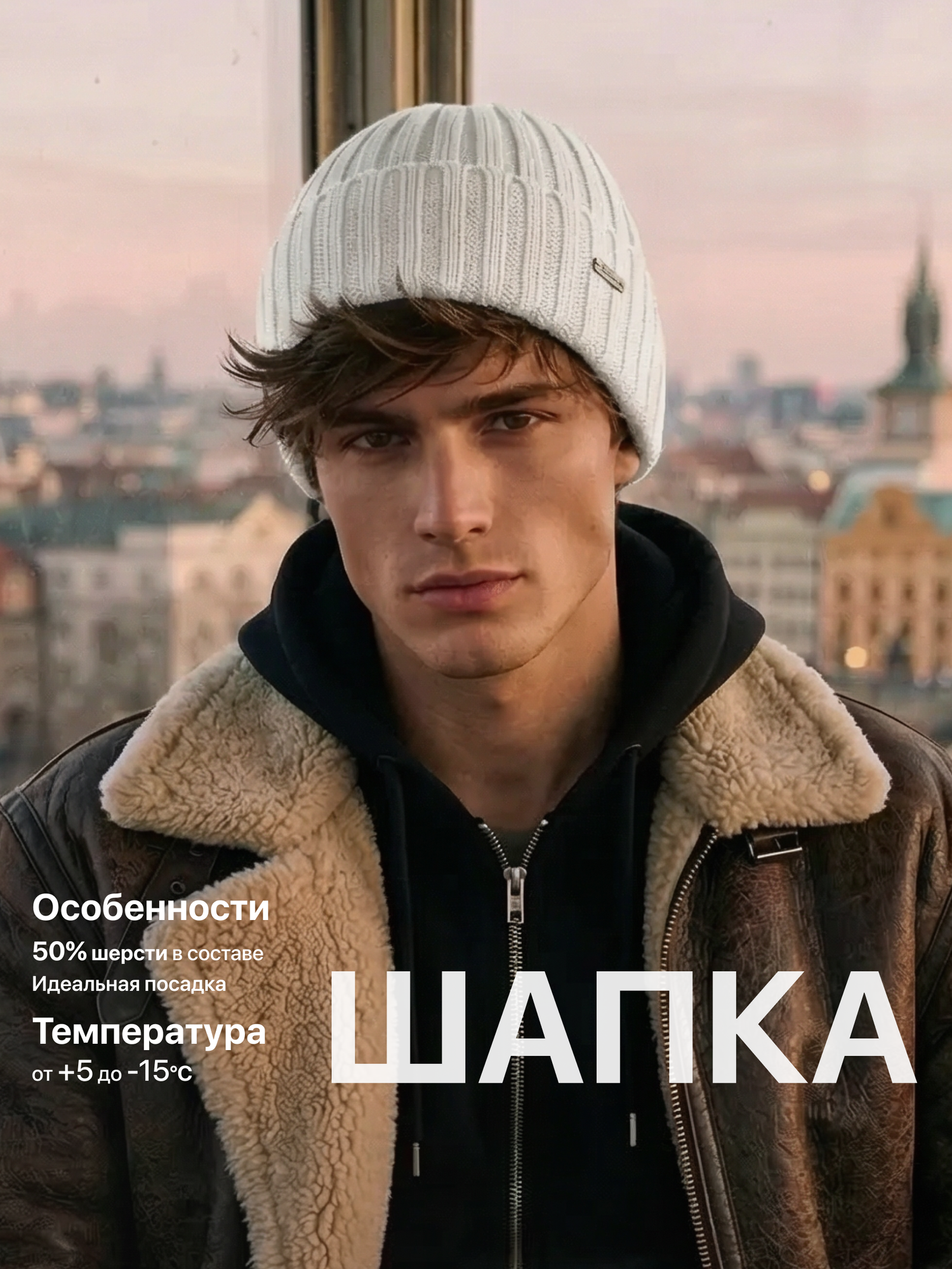 Шапка-бини Томас для мужчин