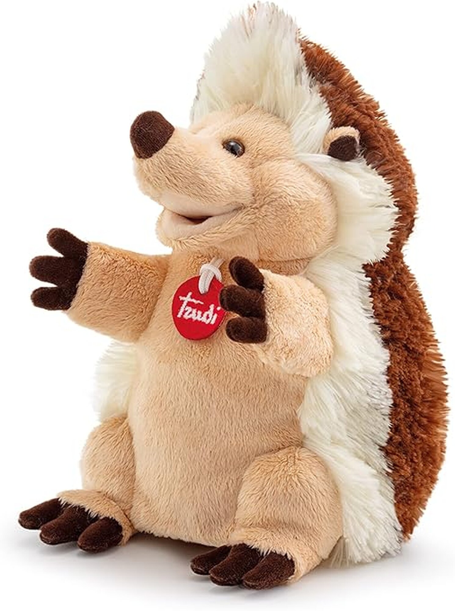 Мягкая игрушка Trudi - Игрушка-перчатка плюшевый ёжик, 25 см - TUDH1000