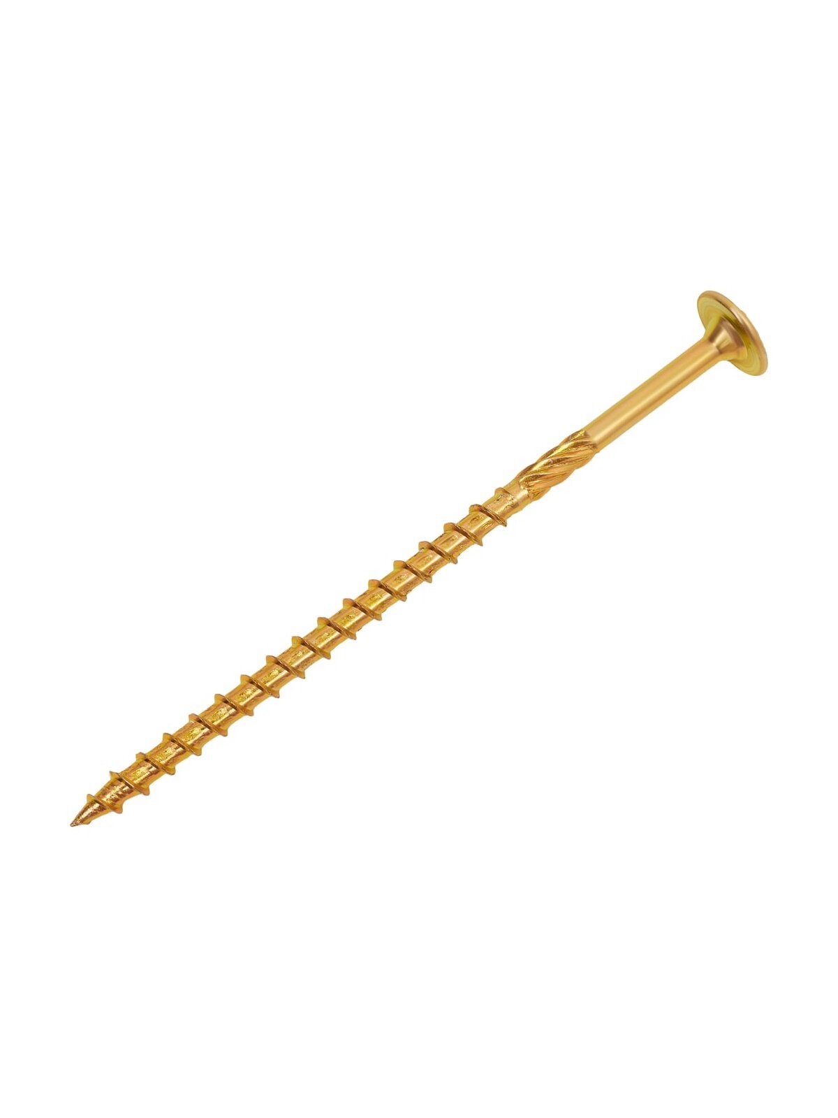 Конструкционный саморез Gigant желтый цинк 6x120 TORX острый 100 шт 123829