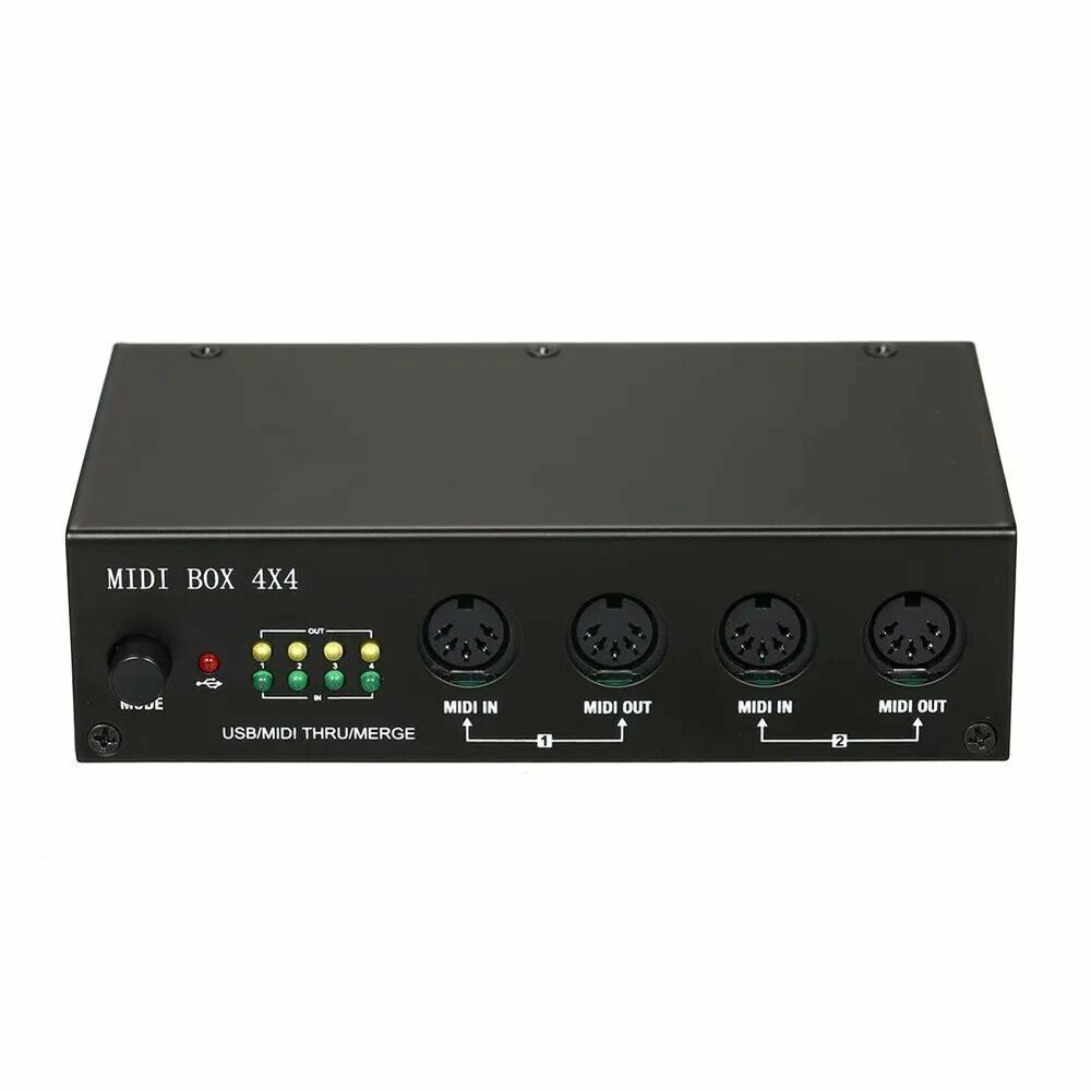 Интерфейс USB MIDI UM4x4, 4 входа/4 выхода, 64 канала, 4 входа/4 выхода