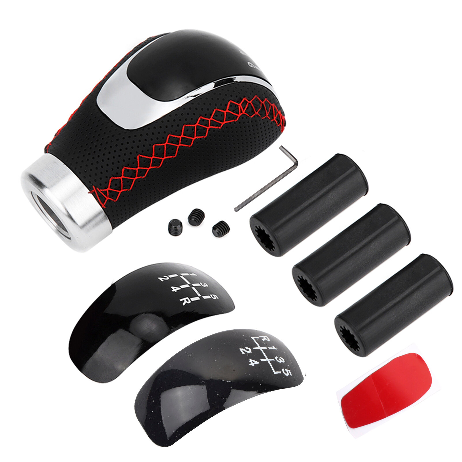 Съемная универсальная алюминиевая рукоятка рычага переключения передач для автомобиля.