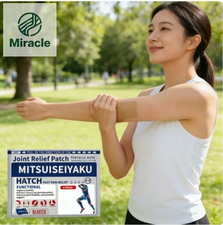 Mitsui Seiyaku Hatch Joint Relief Patch Пластырь для облегчения болей в суставах, улучшения гибкости и подвижности, 6 шт. 1-09-zmy-32