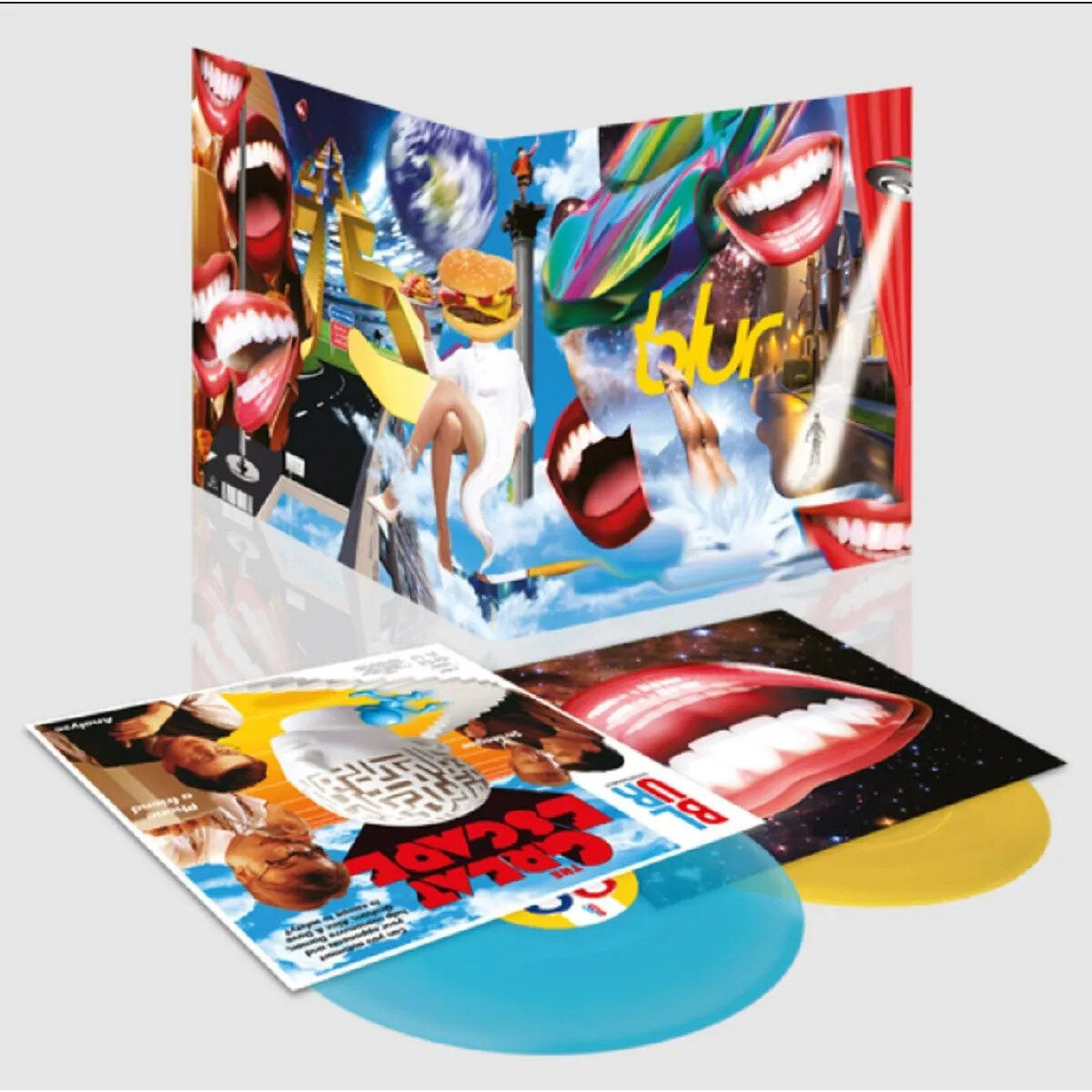Виниловая пластинка Blur - The Great Escape (Yellow & Turquoise) 2LP