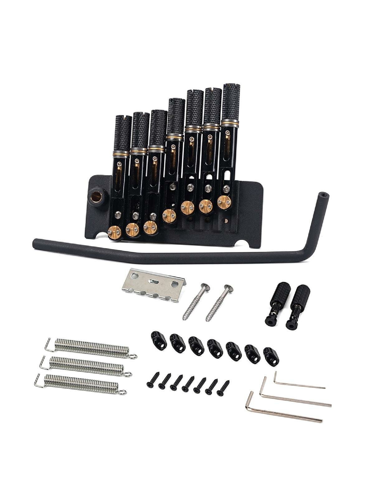 Черная Безголовая Гитара Tremolo Bridge Device 6/7-Струнный Бридж-Тремоло System Set