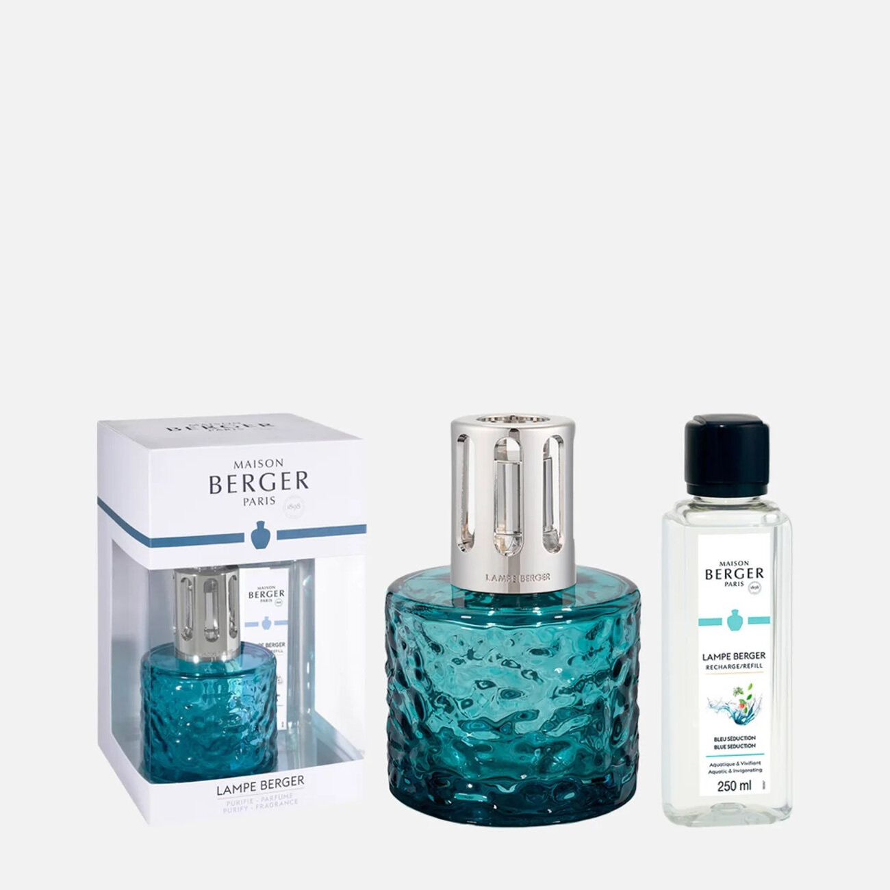 Набор Maison Berger Blue Mirage Lamp And Blue Seduction аромат для дома 1 мл / Блю Мираж Лэмп Энд Блю Седакшн