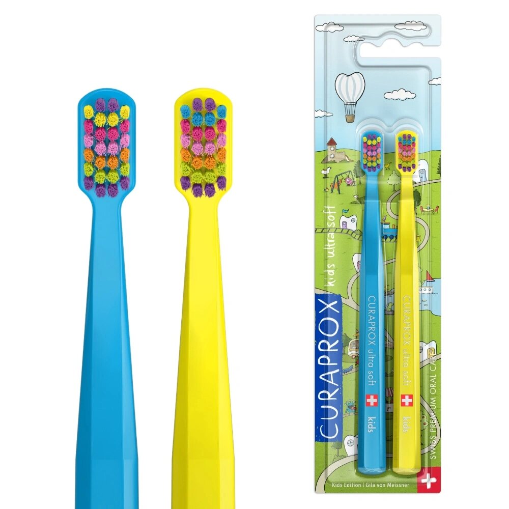 Набор зубных щёток CURAPROX 5500 Kids DUO Special Edition 2025, 2 шт, мягкие
