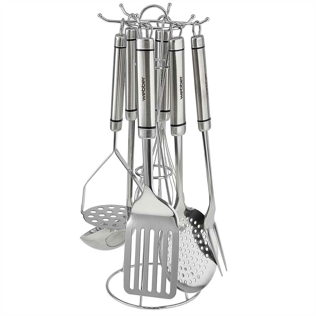 Набор кухонных принадлежностей на подставке 7 предметов Webber BE-1681/7