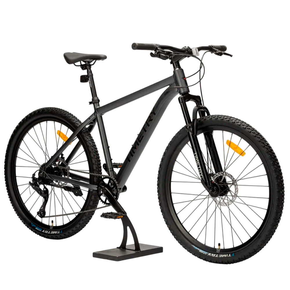 Взрослый горный велосипед BREND TIMETRY ORIGINAL TT402, диаметр колес 29", 7 скоростей, рама алюминий, цвет серый