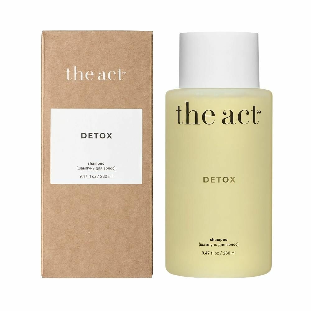 Шампунь для волос The Act Глубоко очищающий с яблочным уксусом, 300 мл, детокс и блеск
