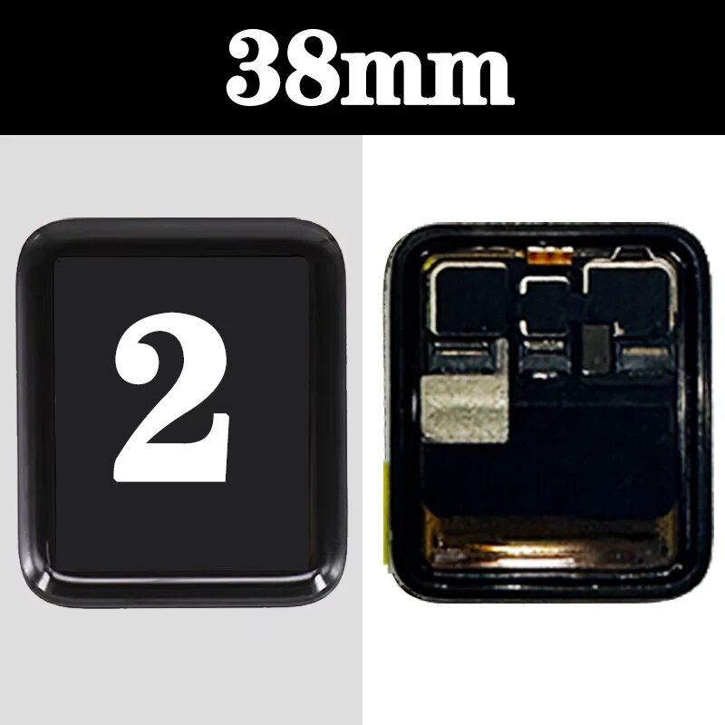 OLED-дисплей для Apple Watch Series 1, 2, 3, 4, 5, 6, SE, 7, сенсорный экран, Series-2-38mm