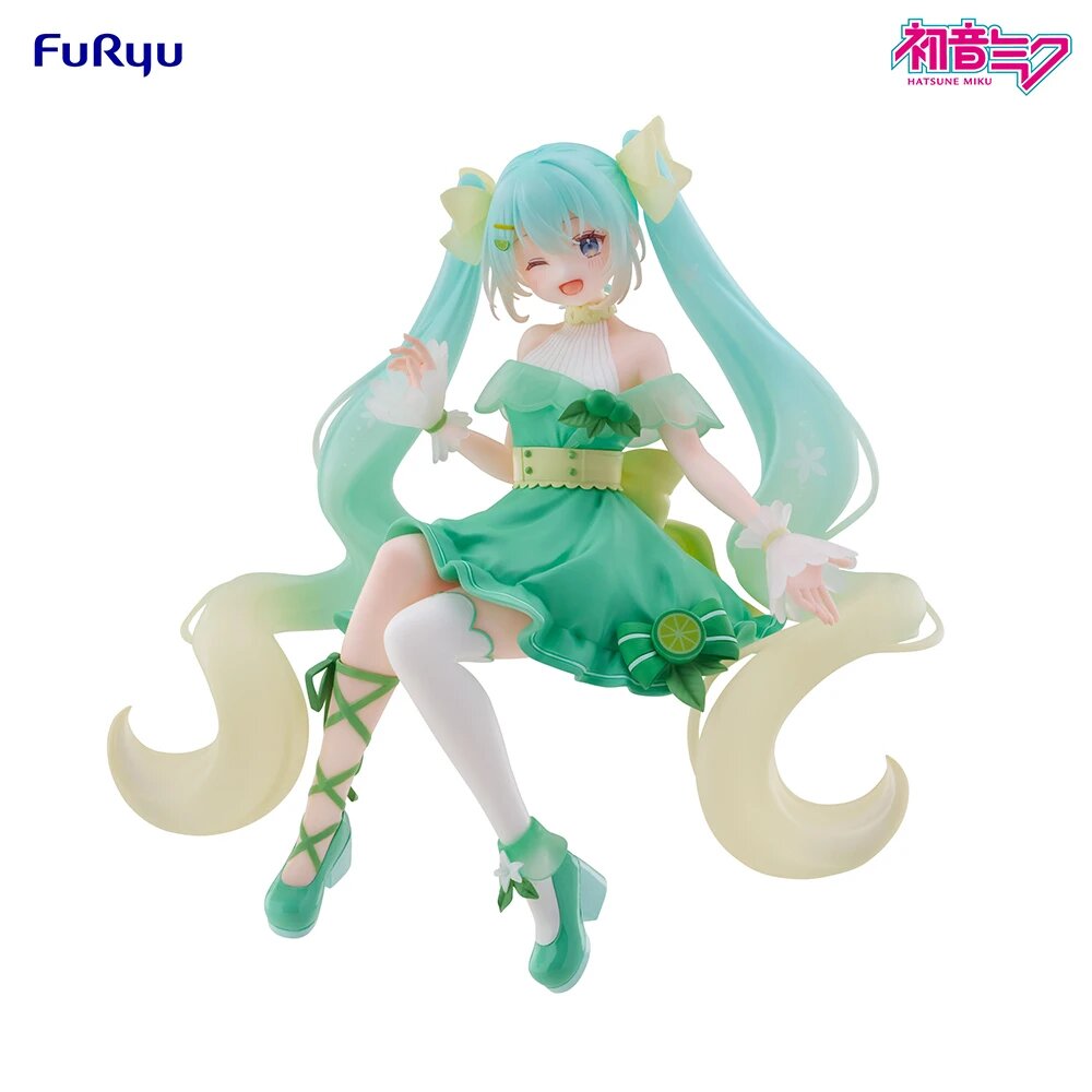 Фигурка Hatsune Miku FuRyu Noodle Stopper, изумрудный, 14 см