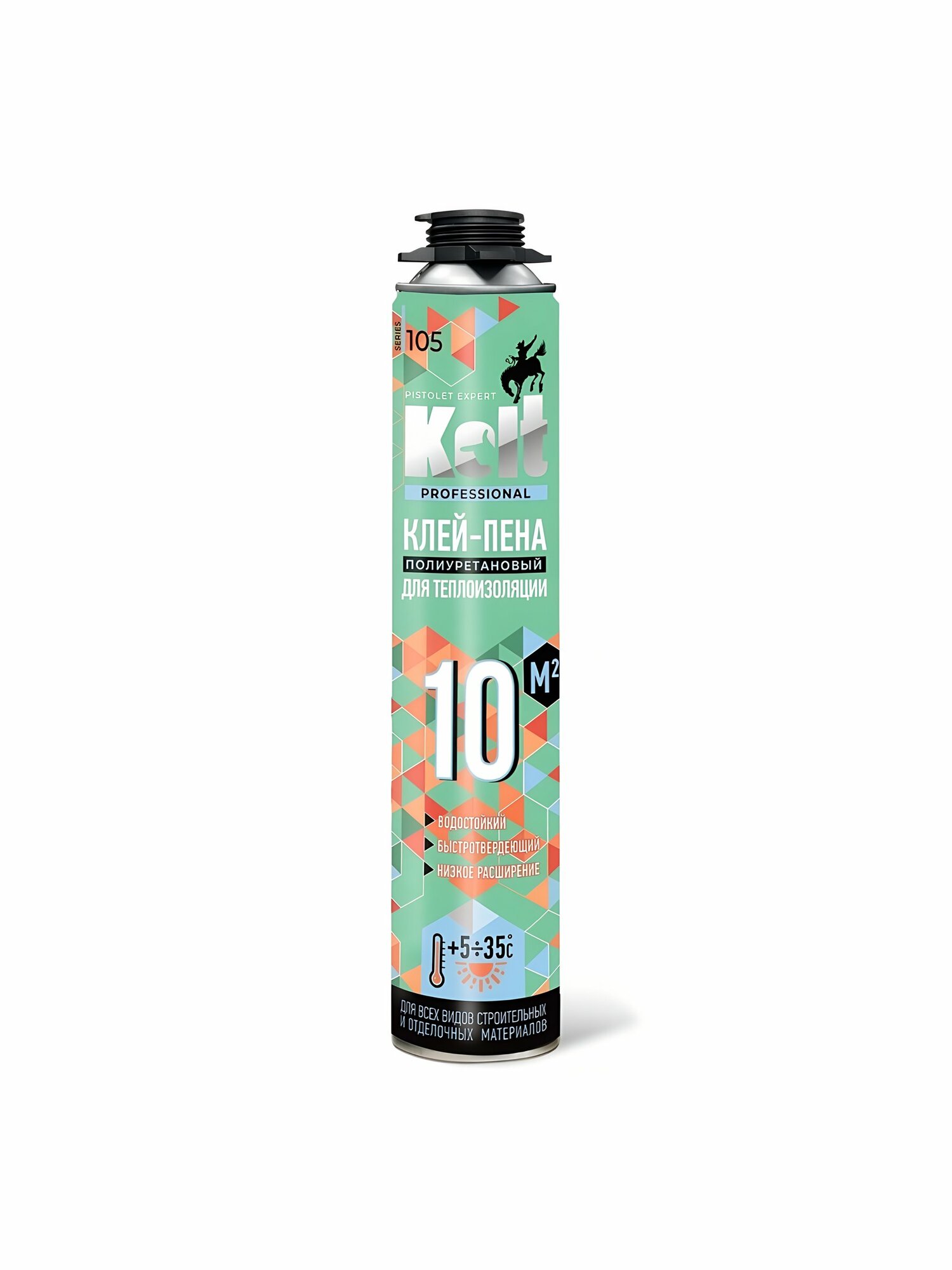 Пена-клей Kolt, 10, профессиональная, 875 г, для теплоизоляции, летняя, K87S10
