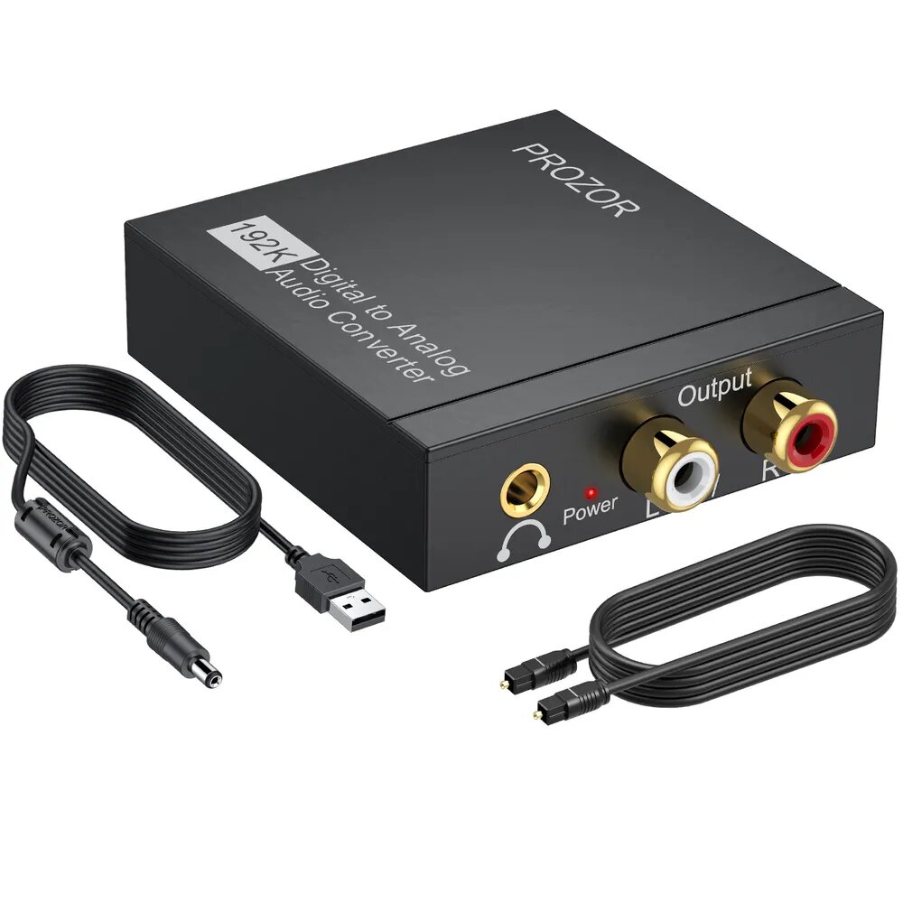 Переходник адаптер аудио конвертер DAC Digital SPDIF Optical to Analog L R RCA 3.5Mm AUX Stereo Audio Adapter