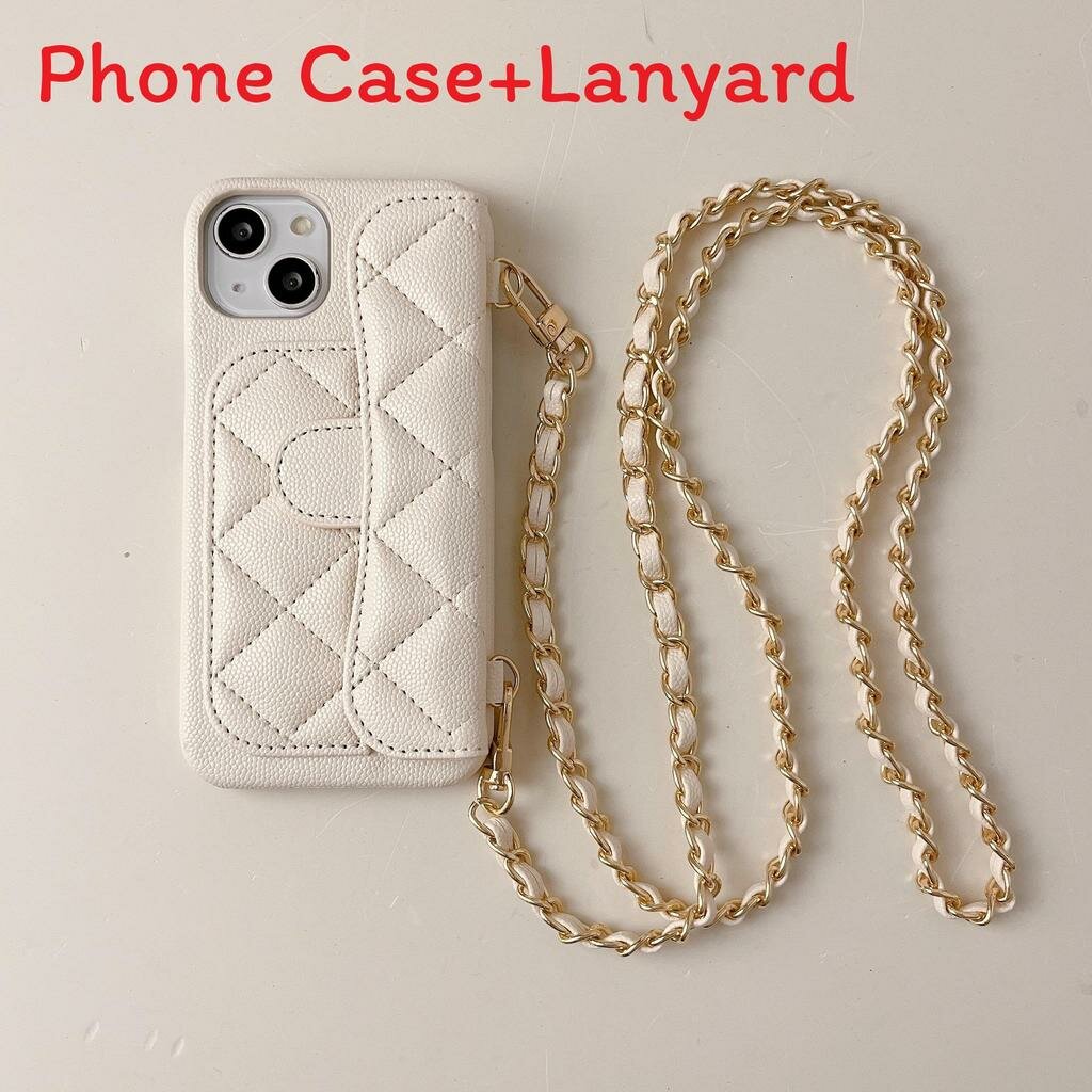 Маленький держатель для карточек с ароматическими рыбьими икринками и чехол для телефона с ремешком через плечо белый iPhone 13