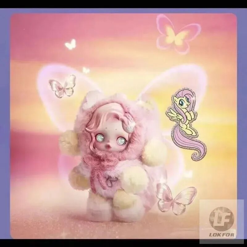 Плюшевая кукла SKULLPANDA Флаттершай из серии My Little Pony Винил и Велюр