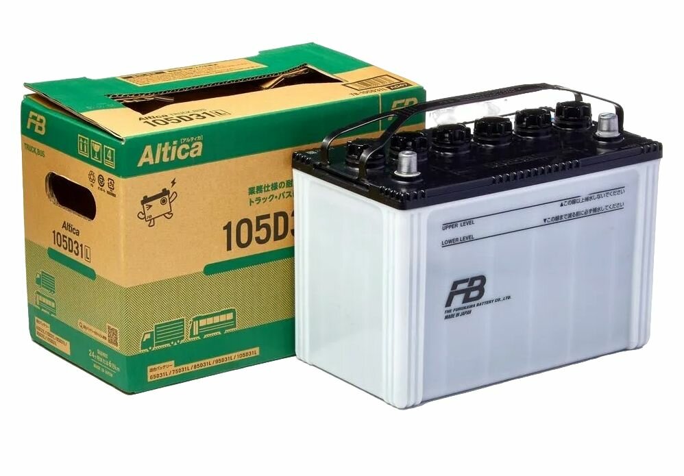 Автомобильный аккумулятор FB Truck Bus 105D31R 74 А. ч прям. пол. 665A (304x171x225)