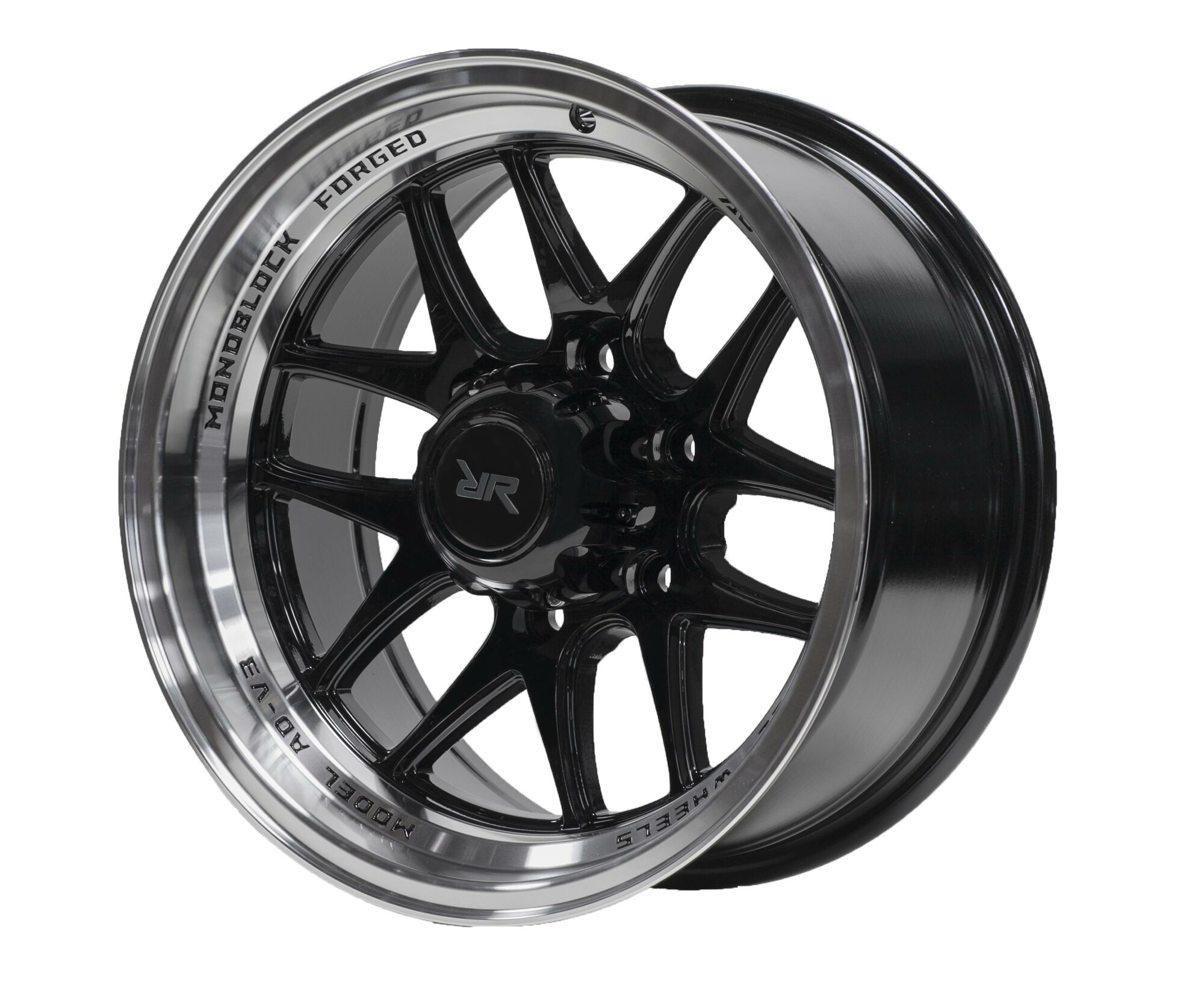 Диск Race Ready Technology CSSD2784 16x8 6x139.7 et-10 dia110.5 Чёрный глянецевый с проточенным ободом