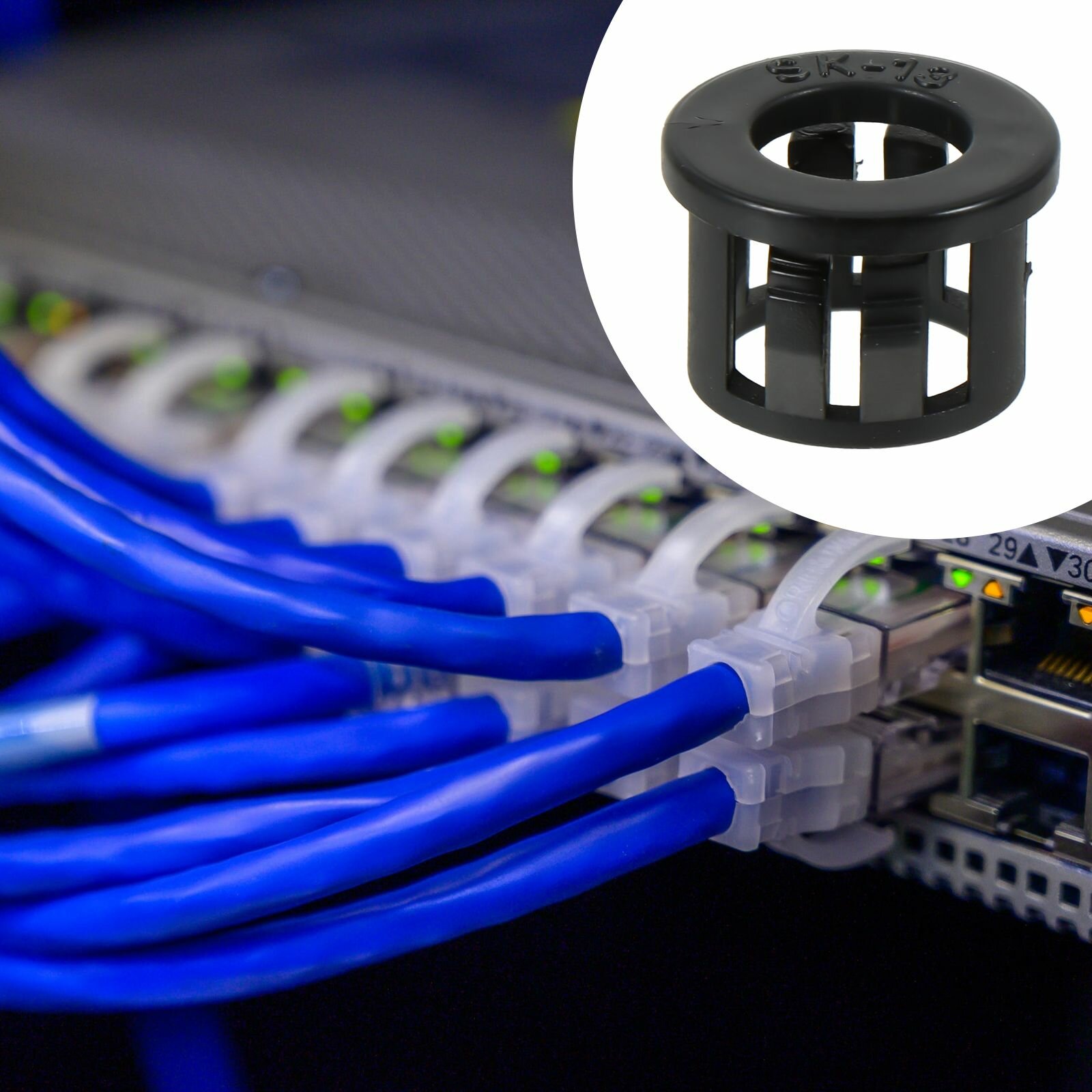 Комплект из 10 нейлоновых хомутов с двойным креплением для шлангов