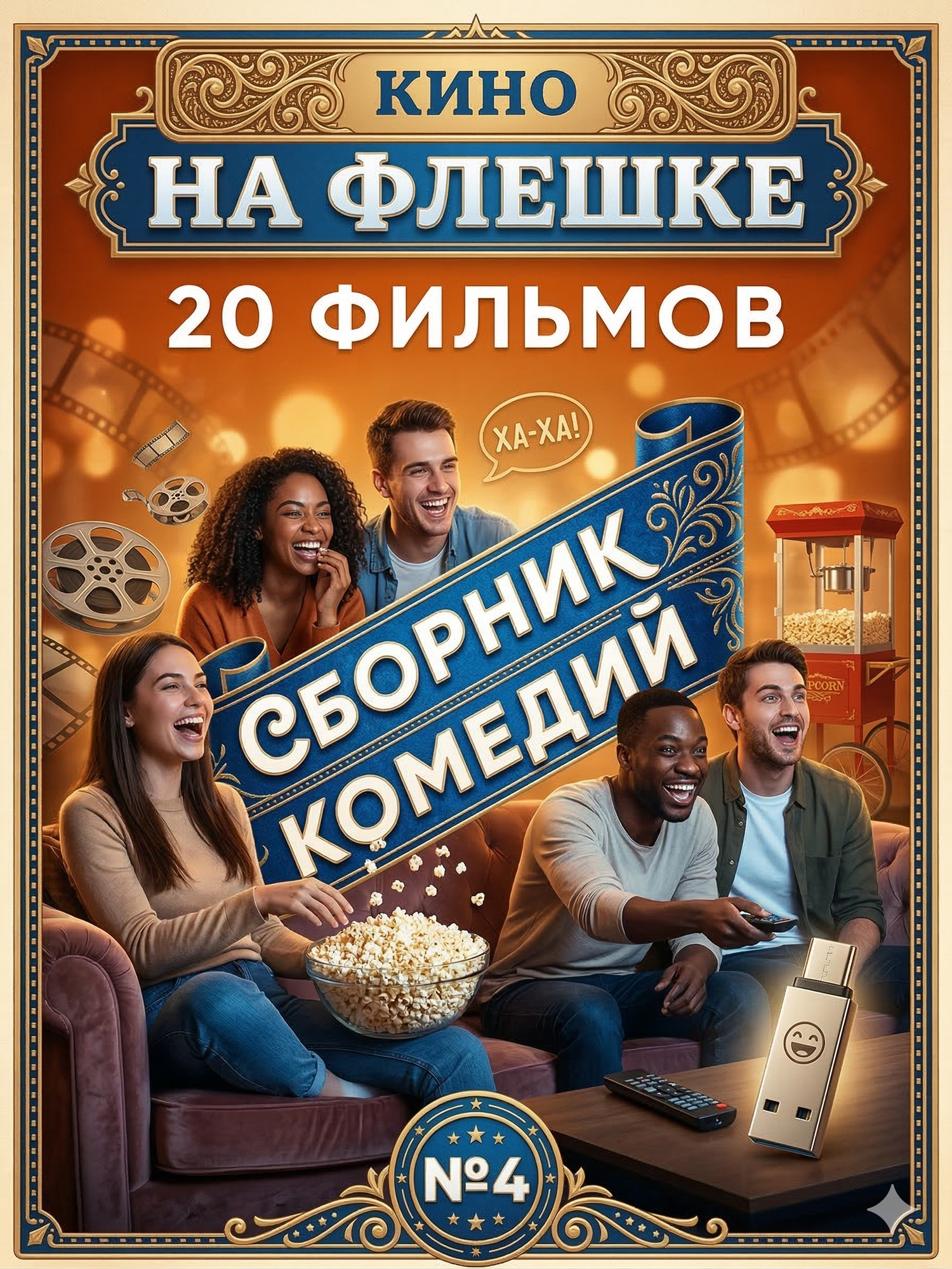 Сборник Комедий (16) Часть 4 на USB флешке с Type C