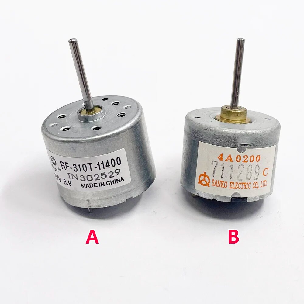 Двигатель постоянного тока RF-310, 3-6В, вал 17мм