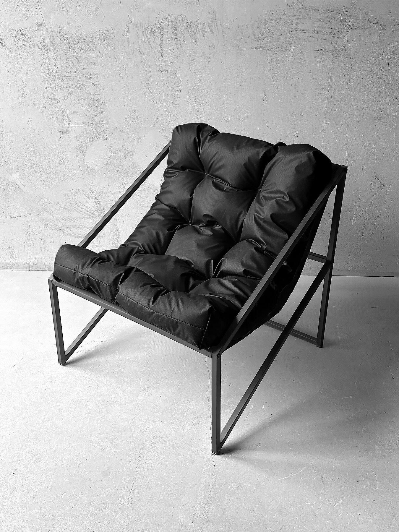 Уличное кресло Лофтовик Слэш + оксфорд черный