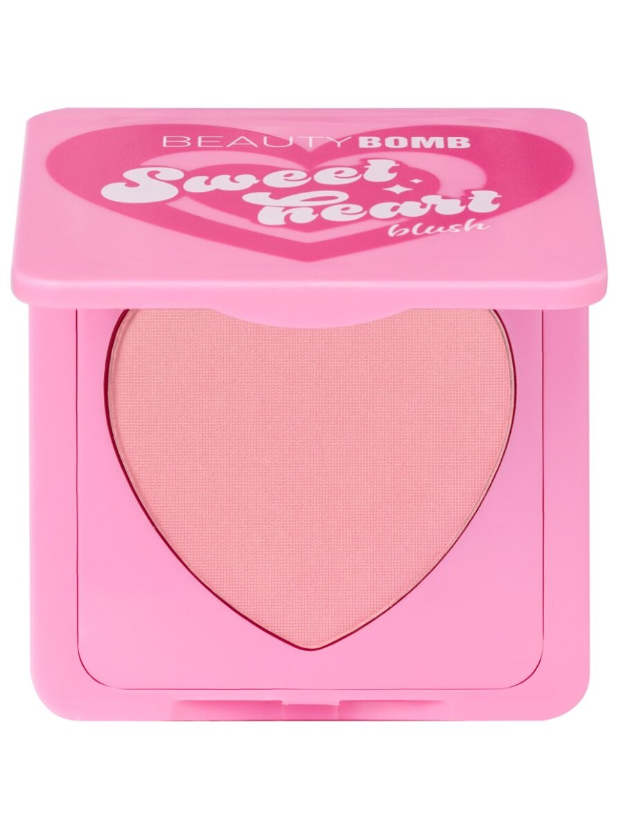 Румяна для лица Beauty Bomb Sweetheart, тон 01 Cupid’s arrow / матовый теплый розовый