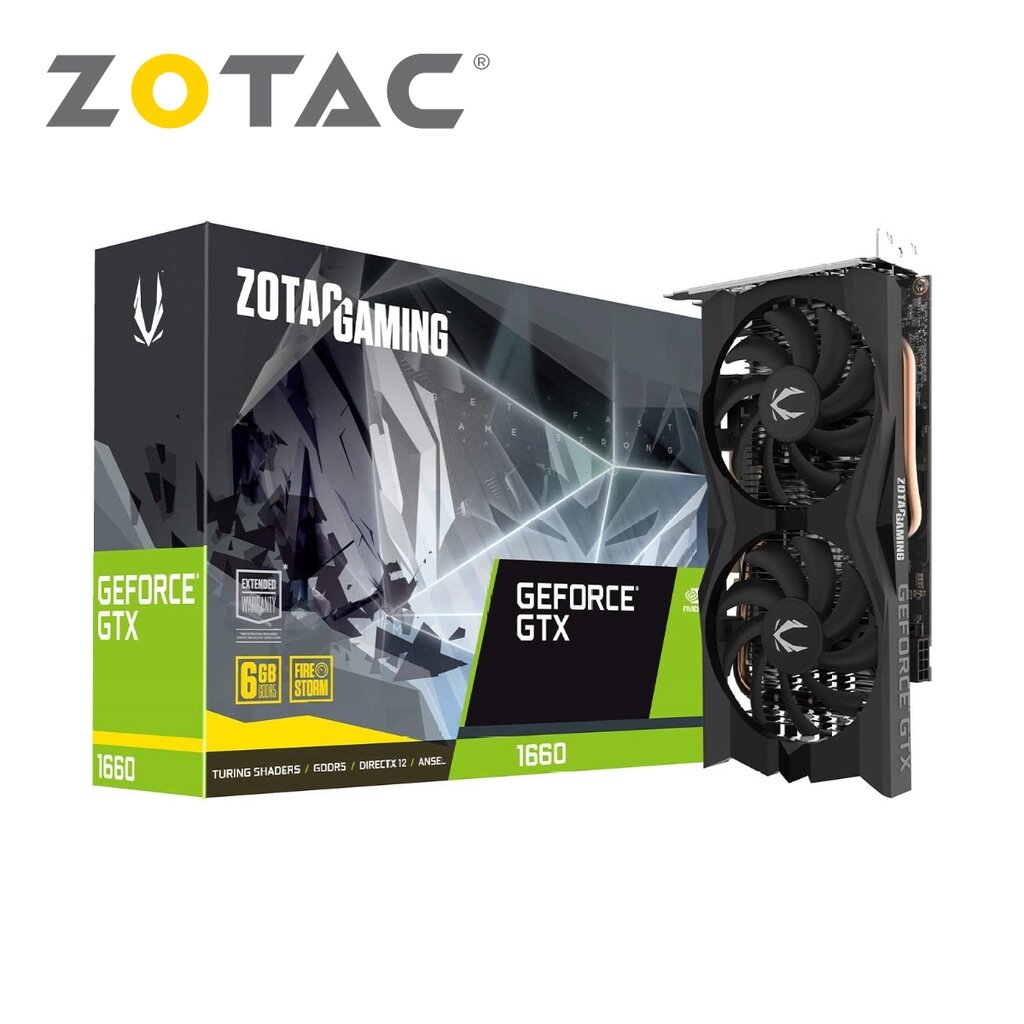 Видеокарта Zotac Gaming NVIDIA Geforce GTX 1660 Twin Fan 6GB (ZT-T16600K-10M)