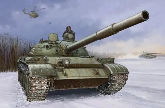 Trumpeter 01546 1:35 Российский танк Т-62 образца 1960 годаСборная модель военной