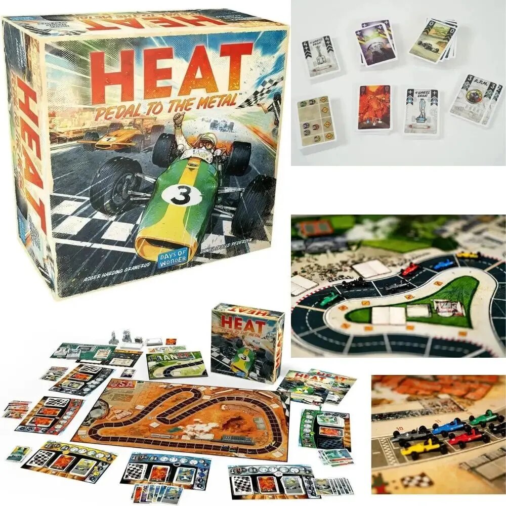 Настольная Карточная Игра Настольная Heat: Pedal to the Metal Игра Новая Версия Игры