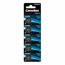 Батарейка литиевая (5 шт на блист.) 3V "Camelion CR2025 BL-5", на блистере 0,3*19*5,5 см