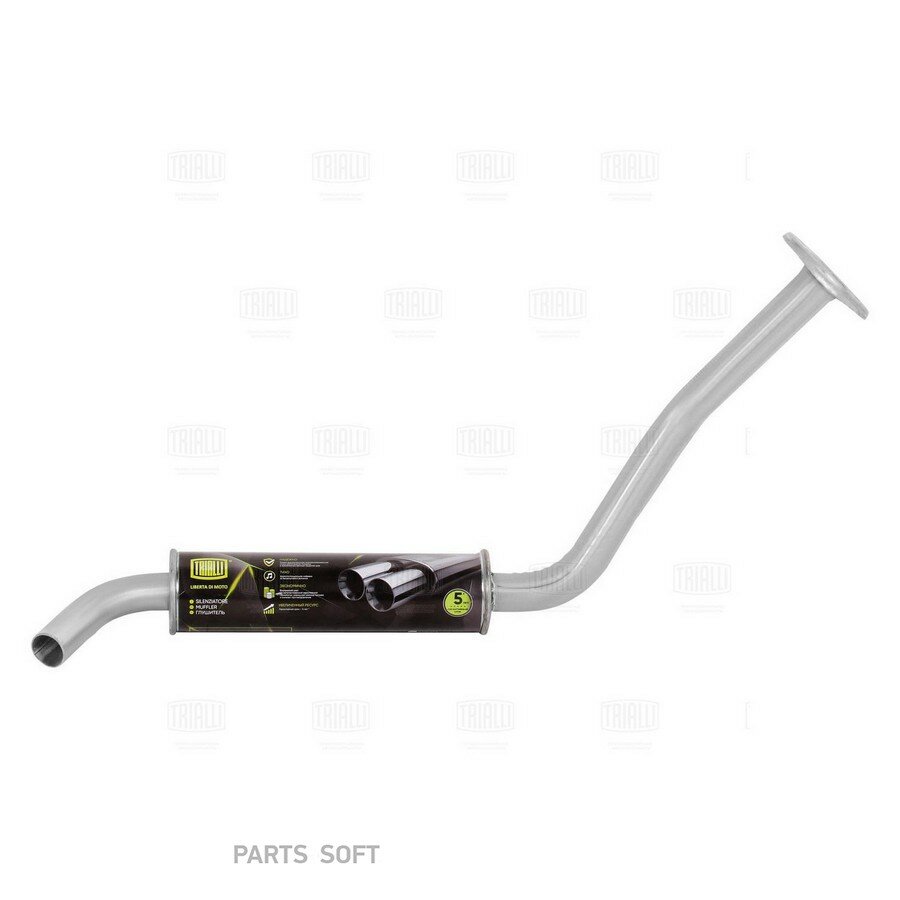 TRIALLI EAM0125 Глушитель Лада 2107 доп. (резонатор) под кат. (алюм. сталь) (EAM 0125)