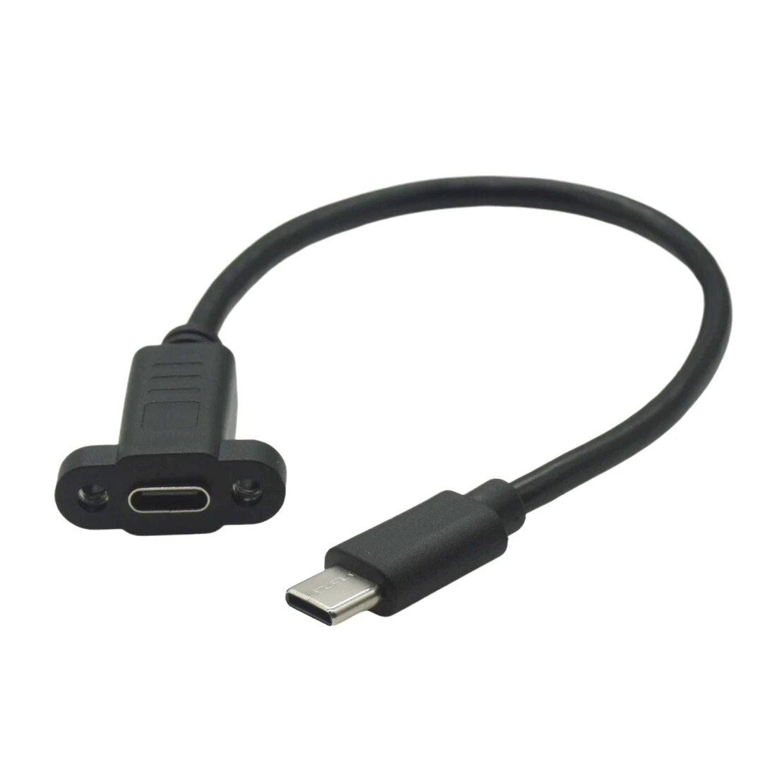 QinMSY кабель-удлинитель USB-C черный 0.2 м, 0.3 м, 0.5 м, 1 м 50cm