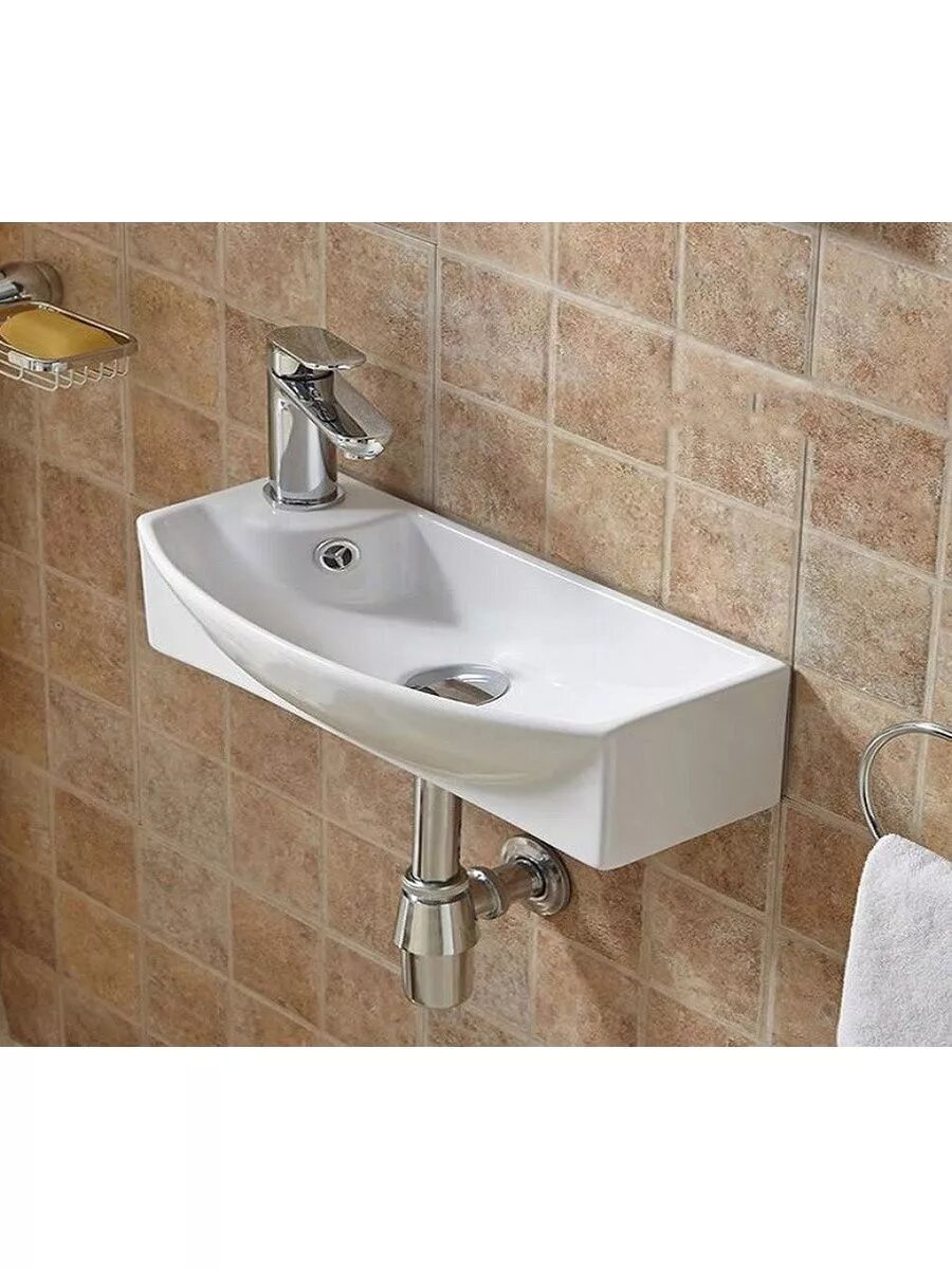 Раковина в ванную подвесная 7946R правая с переливом