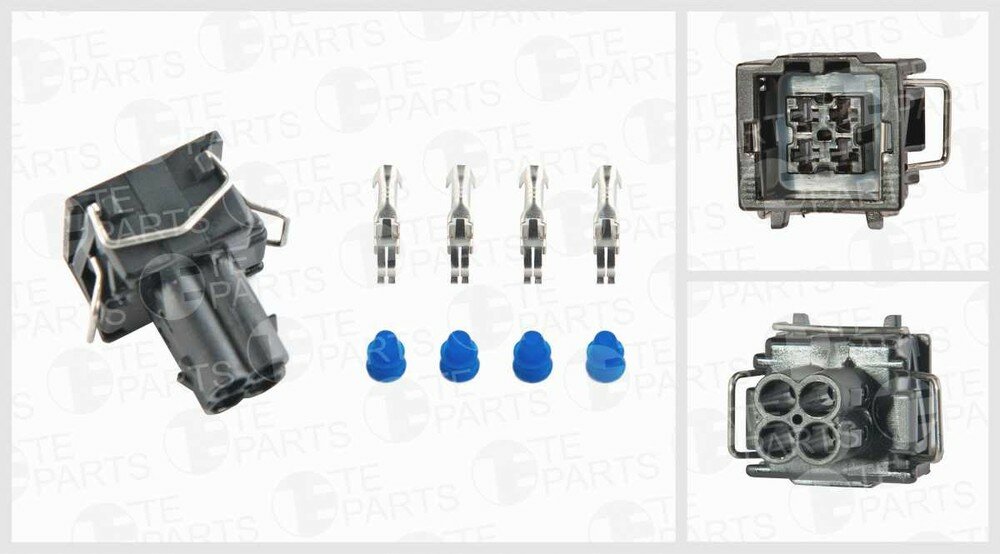 Разъем TE PARTS 7810140 4-х контактный 2Х2, комплектация: 4-pin, 4 уплотнения, Vag