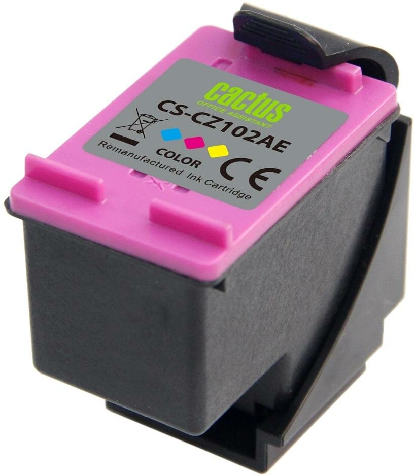 Картридж струйный CACTUS № 650 многоцветный, 18мл для HP 1015 1515 1516 2515 2545 2546 2645 3515 3545 3546 4515 с чипом (CS-CZ102AE)