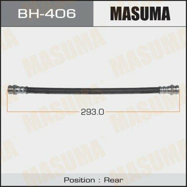 Шланг тормозной задний MASUMA BH-406 Mazda Autozam Revue 1990-1997, Mazda Demio 1996-2002, Mazda Ford Festiva Miniwagon 1996-2002, Mazda Revue 1997-1999