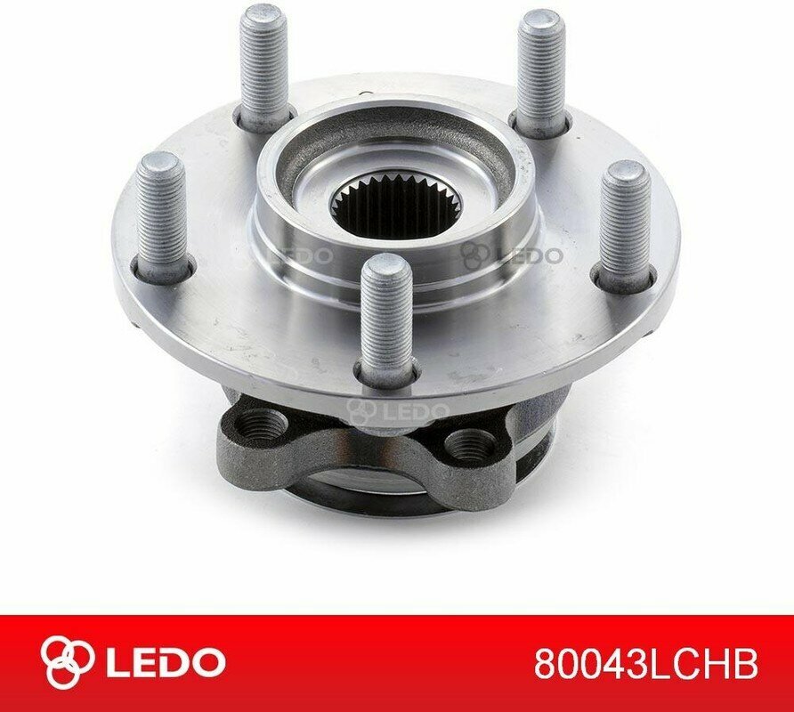 Ступица передняя LEDO 80043LCHB Nissan Juke 1.5-1.6 06.10, Qashqai, Qashqai +2 02.07->, X-Treil 2.0-2.5 06.07->, Renault Koleos 2.0-2.5 09.08->