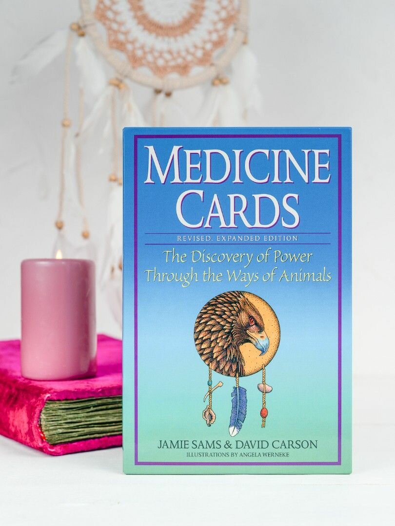 Набор гадальных карт MEDICINE CARDS U.S. Games Systems, картон, 52 карты, 1 книга