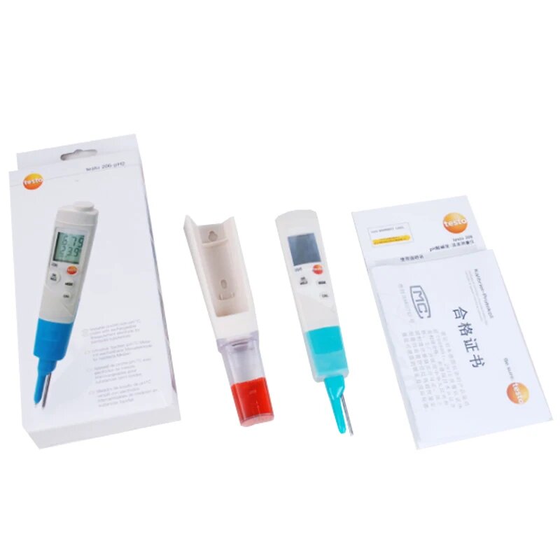Testo 206-PH2 pH-метр для жидкостей Полутвердый pH-метр Лабораторный pH-метр