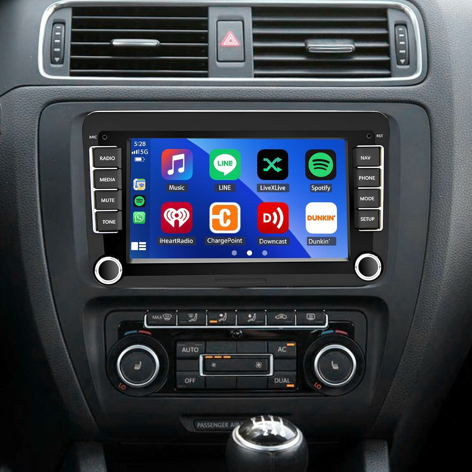 Автомобильная стереосистема с Android 14, подходит для Jetta 2011, 2012, 2013, 2014, 2015, головное устройство с