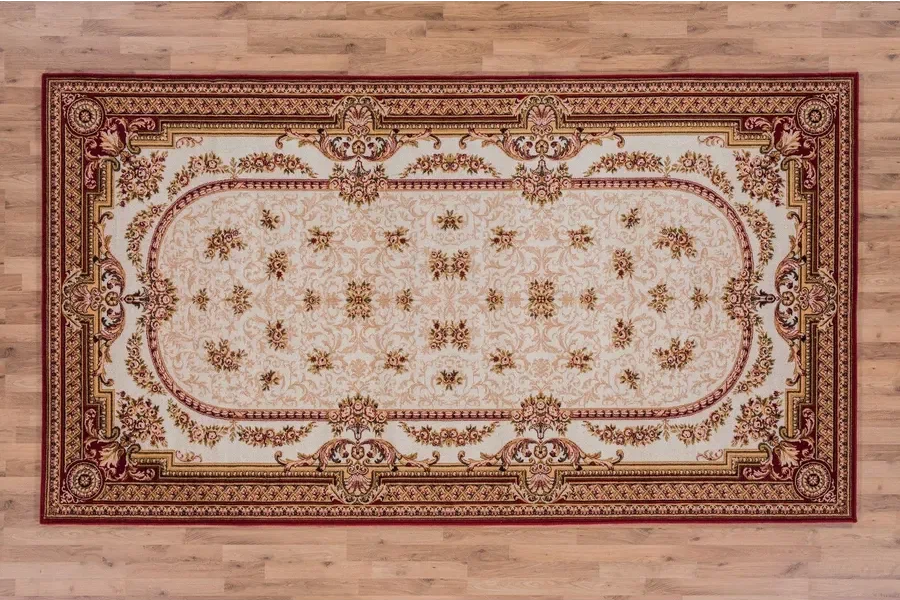 Ковер Floare-Carpet 0.9х1.6м, натуральный, шерсть, износостойкий, джутовая основа