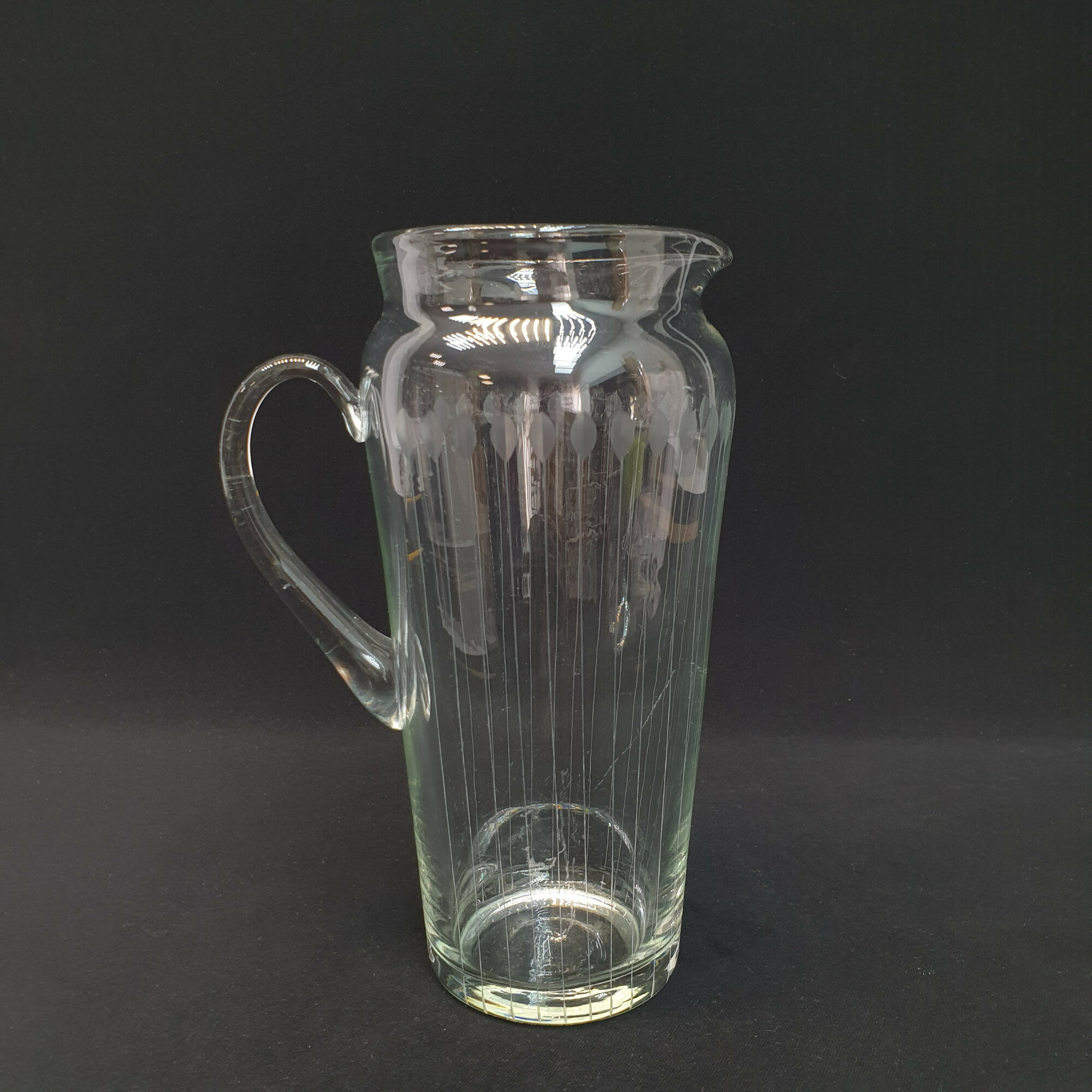 Винтажный кувшин 24 см стекло 1100 мл СССР