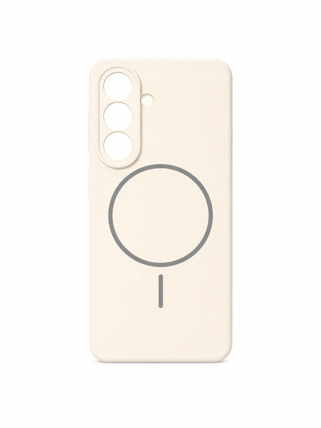 Чехол на Samsung Galaxy S26 силиконовый с MagSafe бежевый, чехол для Самсунг С26, silicone case