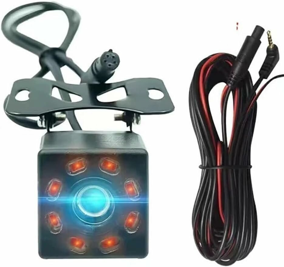 Резервная камера заднего вида, 5-контактная HD-камера заднего вида для автомобиля, обратная 4-светодиодная видеокамера