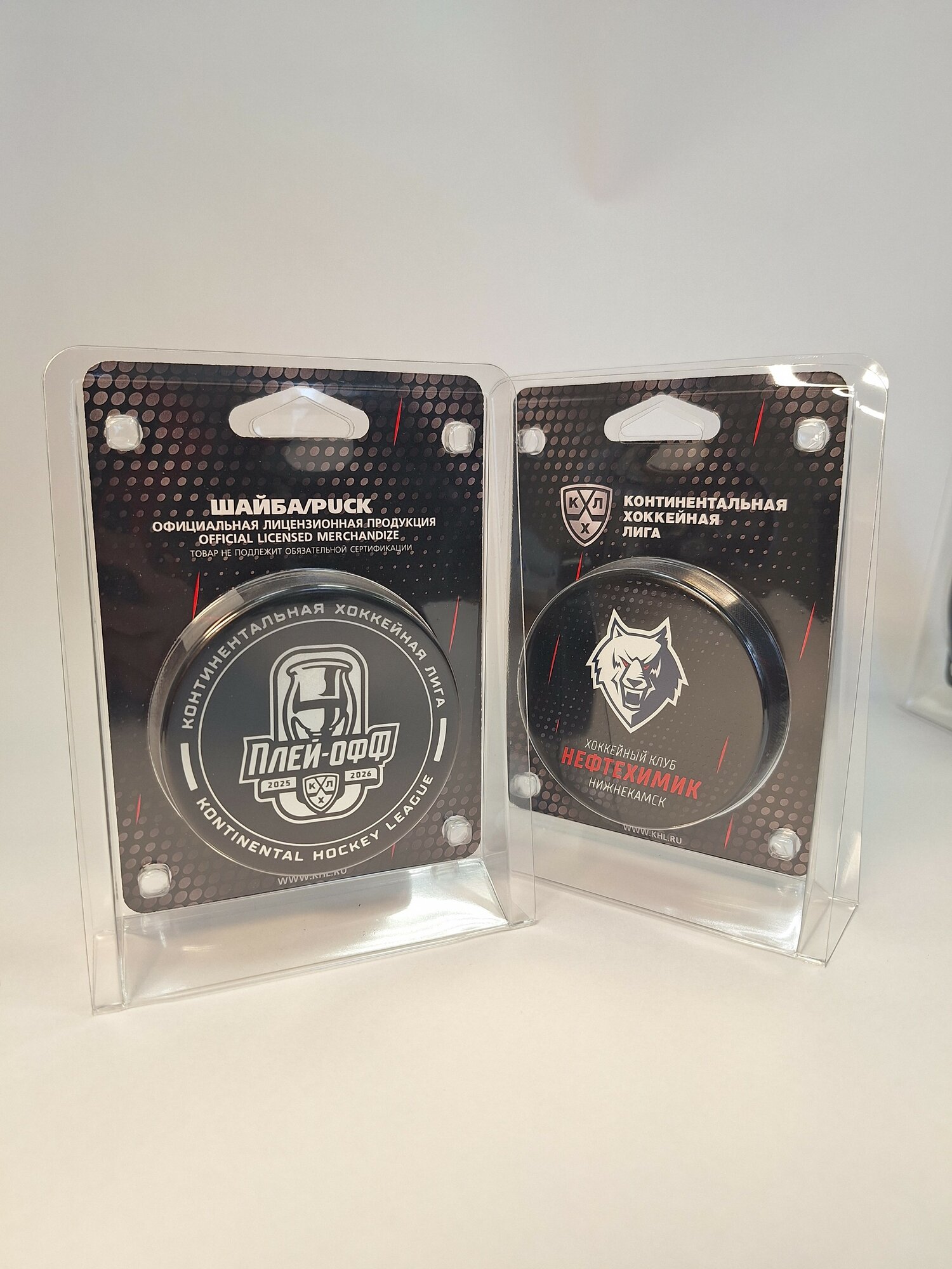Шайба хоккейная "ExpoState - OFFICIAL" (КХЛ Плей-Офф - ХК Нефтехимик 2025-26)