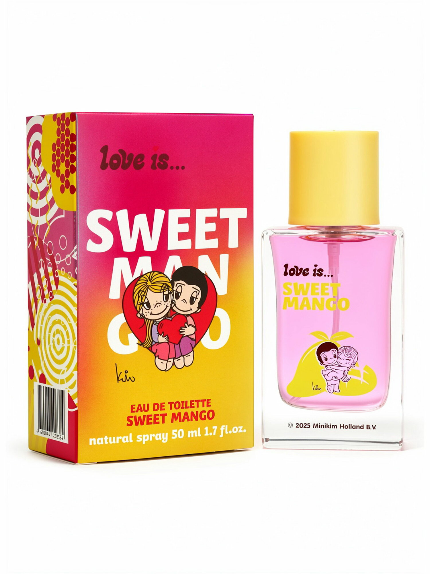 Туалетная вода с феромонами Love is Sweet mango, 50 мл, маркировка: честный знак