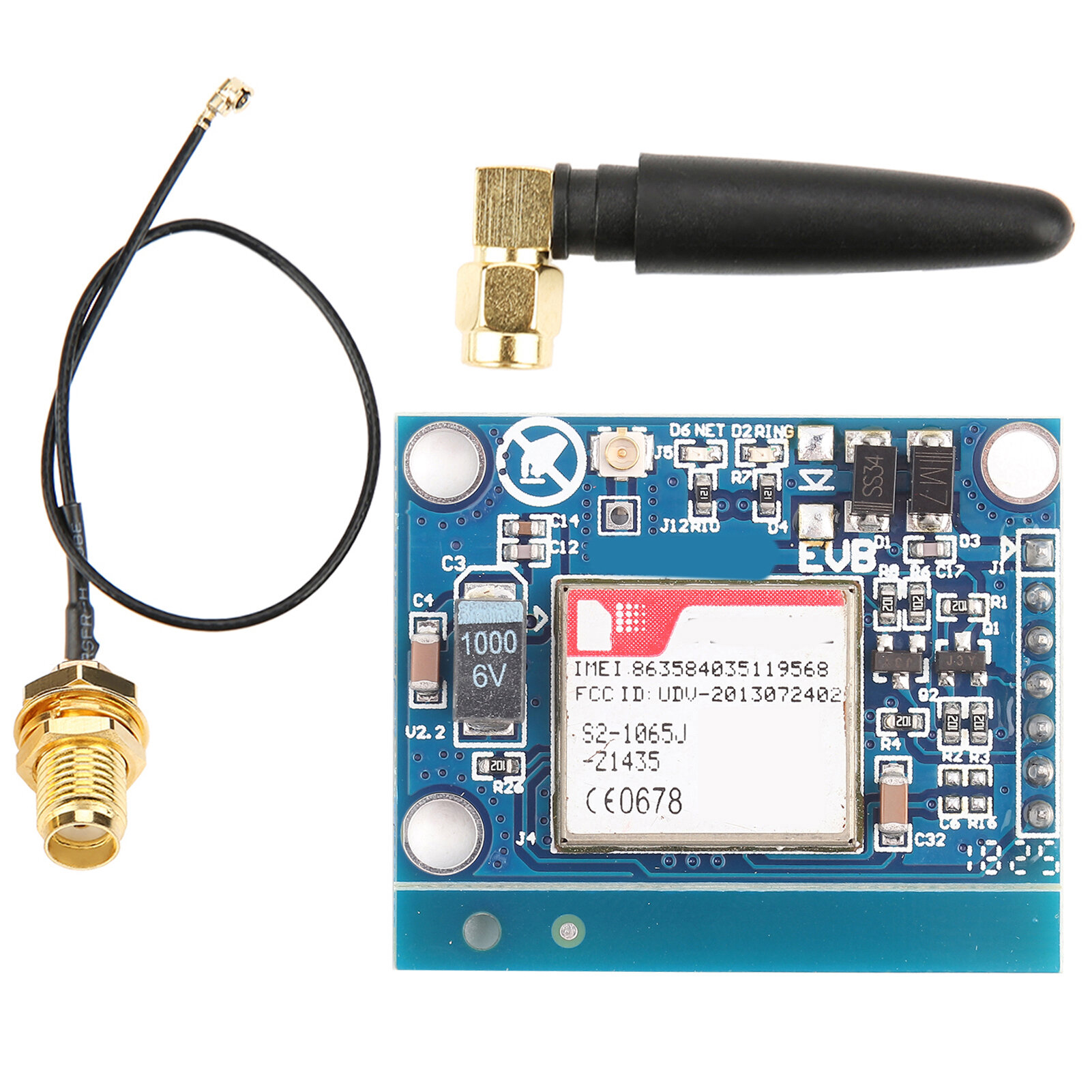 Модуль GSM GPRS SMS с антенной