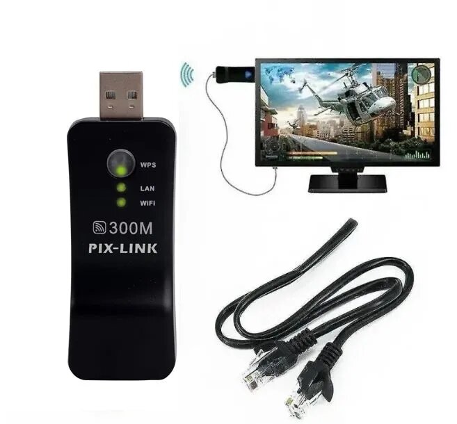 Возможностью Smart TV LAN адаптер Ethernet wifi Wi-Fi PIX-LINK