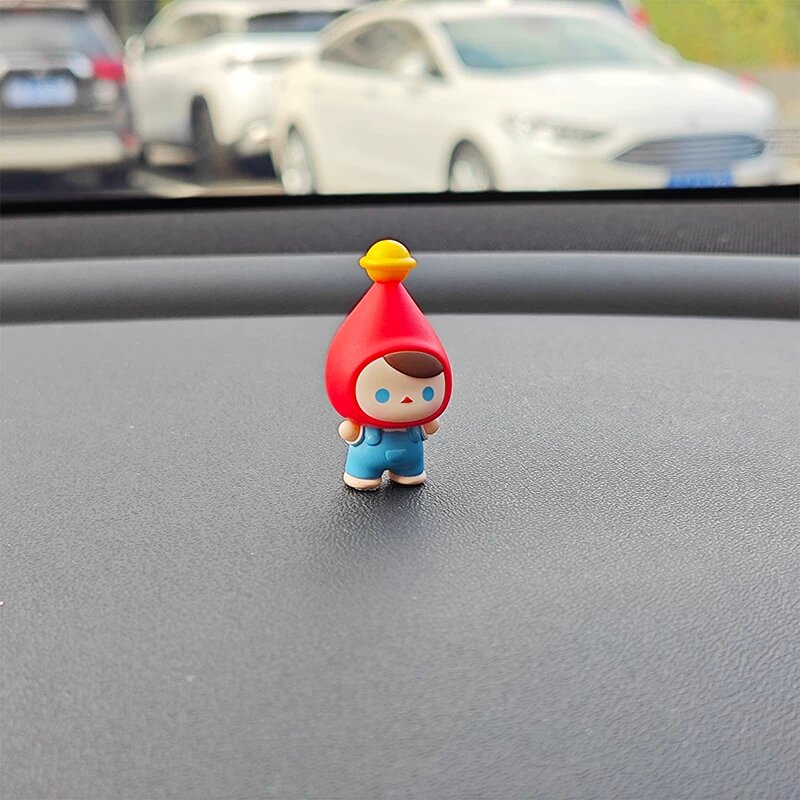 Поп Март PUCKY Sunshine Декор для приборной панели Tesla, солнечная фигурка, 1 шт